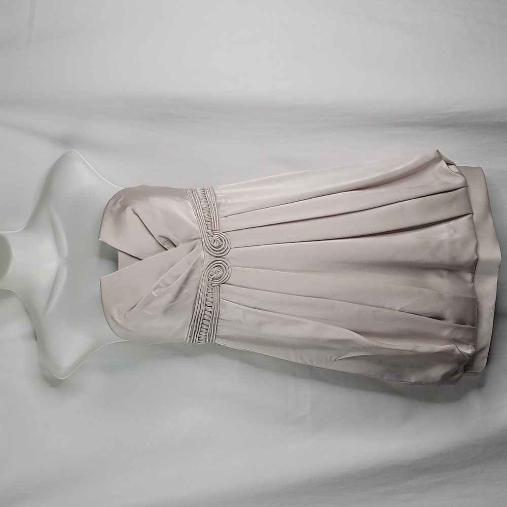 Bcbgmaxazria Prom Formal Off Shoulders Cream Dress Sz… - Gem